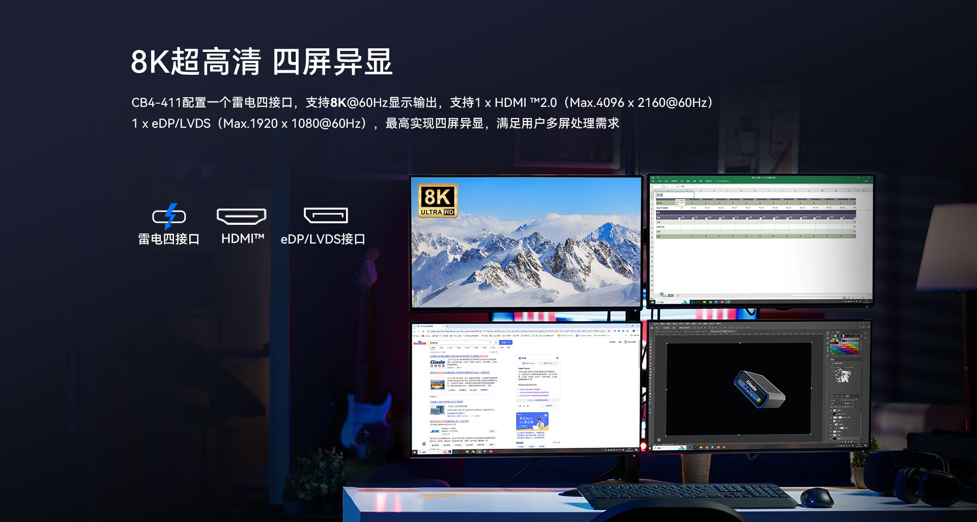 CB4-411/X86主板-杰和科技